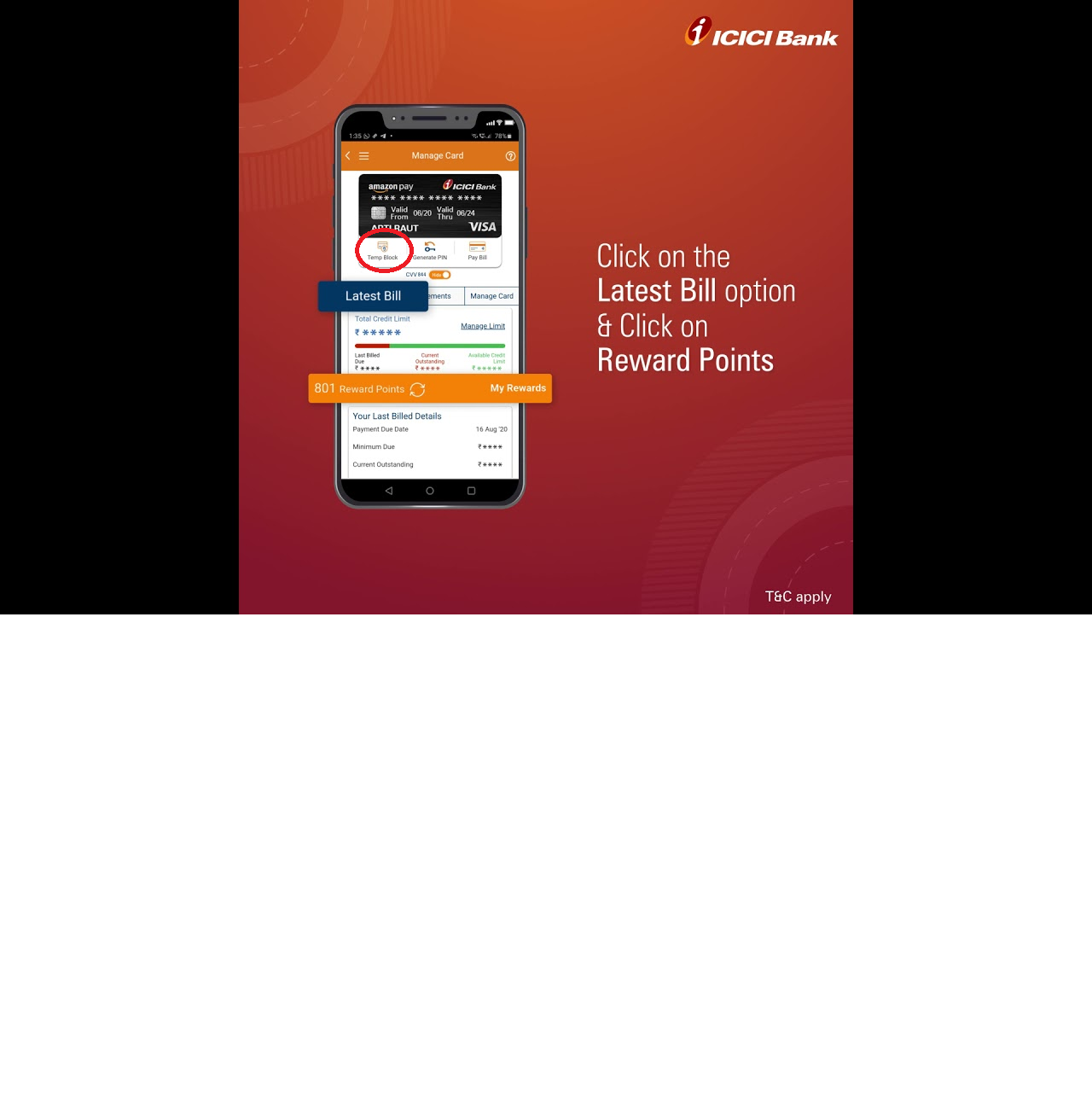 how to unblock card | DesiDime