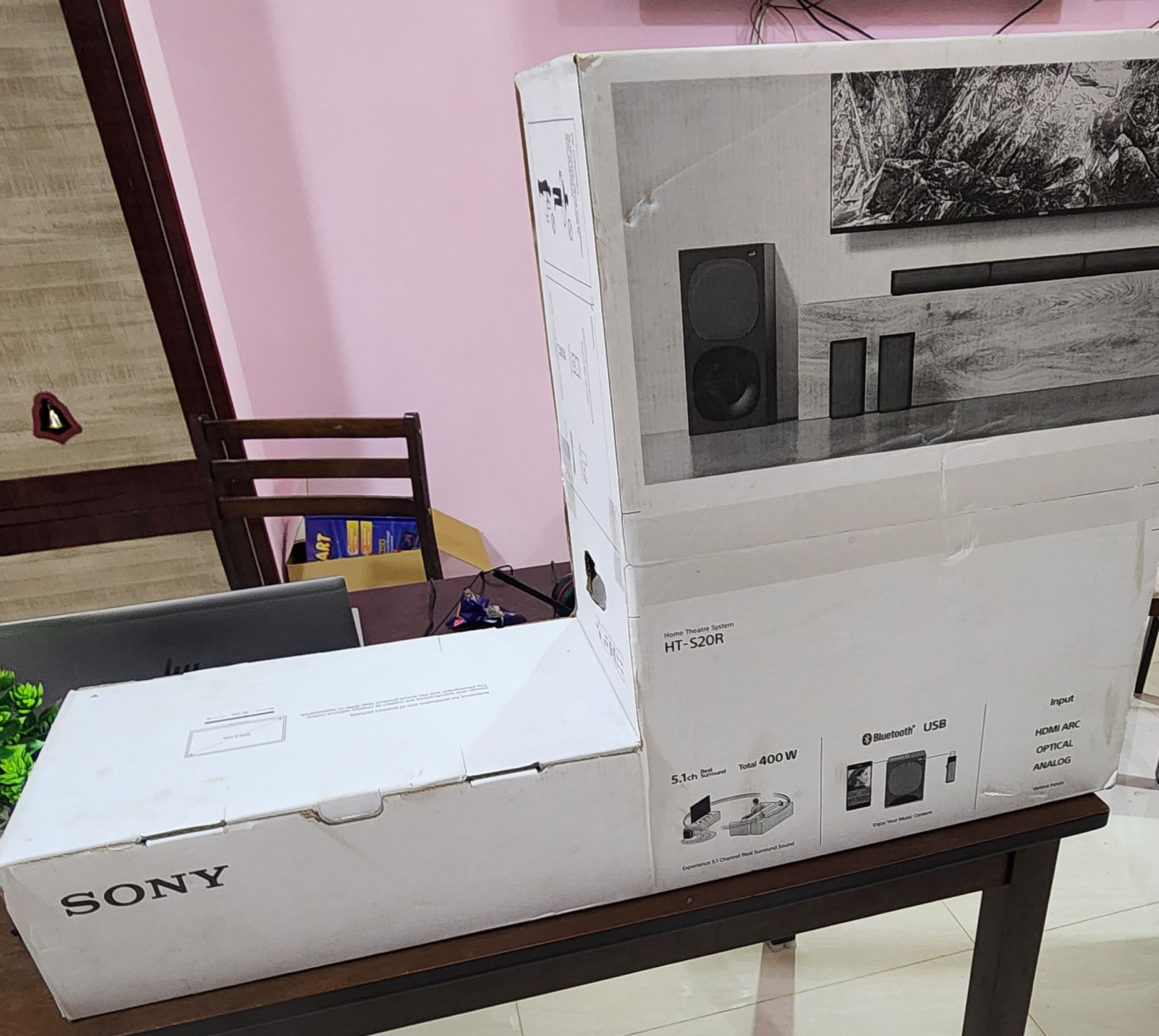 SONY HT-S20R 5.1ch Home Theatre with Dolby Digital, Subwoofer, Rear Speakers, 400 W Bluetooth ...