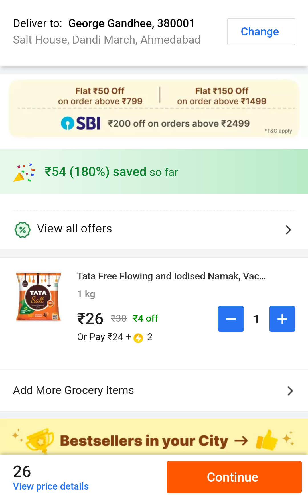Get Rs. 50 discount coupon on Flipkart grocery via Cred on Minimum ...