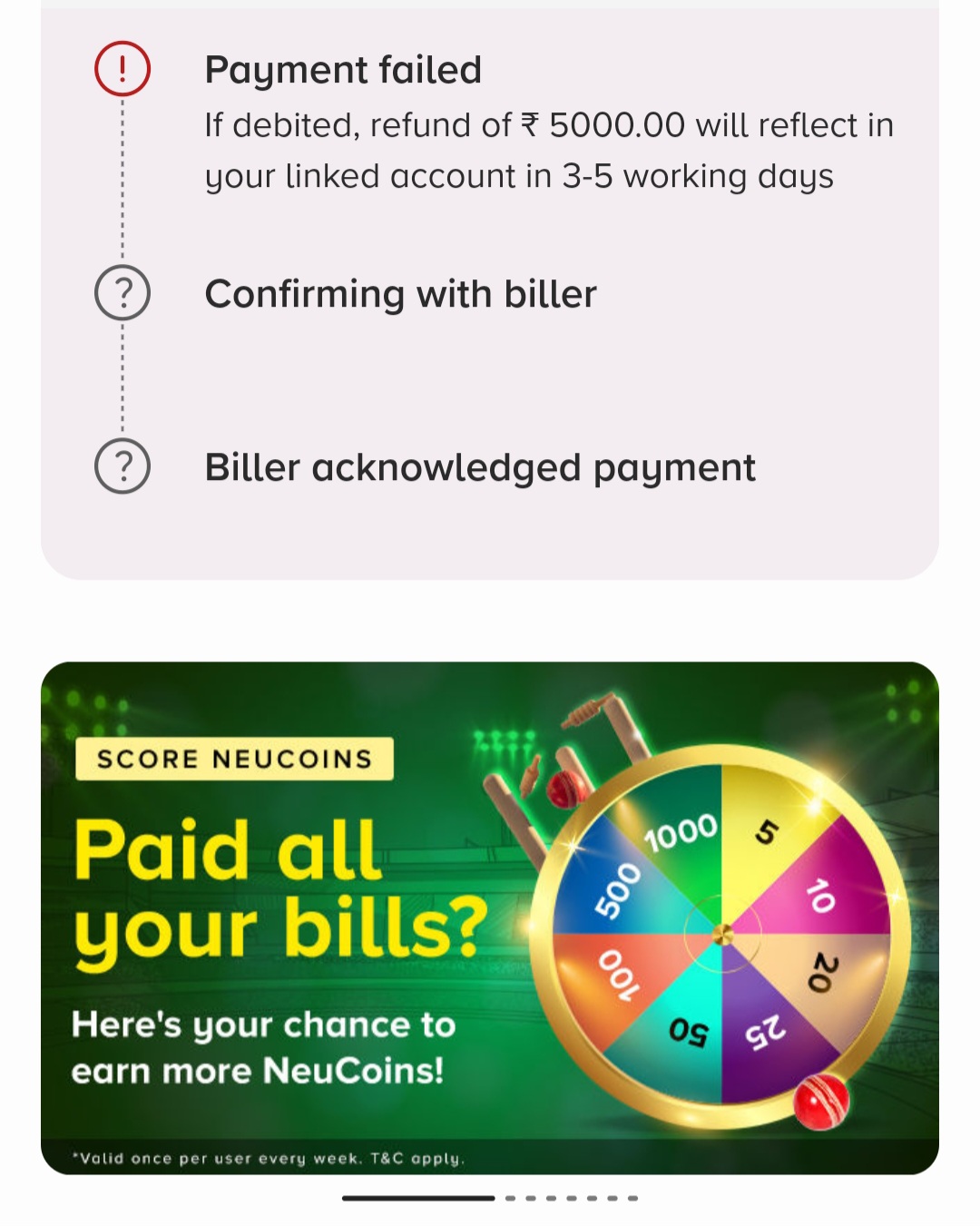 Tata Neu IPL Offers | Up to 1000 Neucoins on Spins, Bill Payments ...