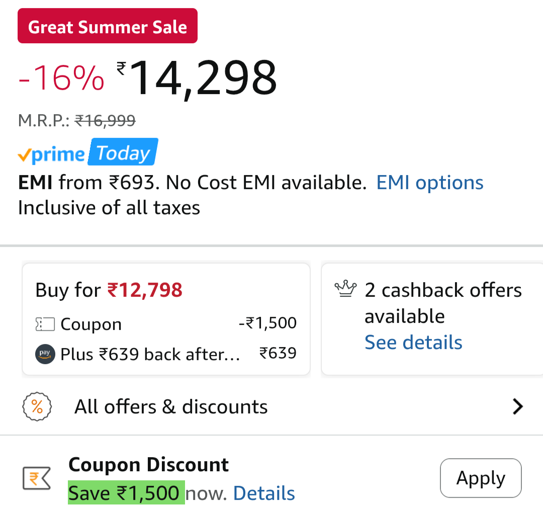 Realme NARZO 80x 5G (Deep Ocean,6GB+128GB) | Dimensity 6400 5G Chipset | 6000mAh Long-Lasting ...