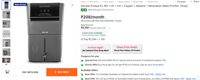 65% Off - Kenstar Black Pureza. 8 L RO + UF + UV + Copper + Alkaline ...