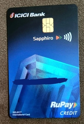 ICICI launch RuPay Sapphiro Credit Card | Welcome Voucher Rs 9,000 ...