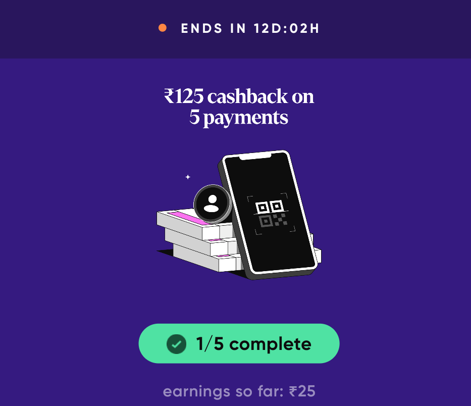 Cred: 100% Cashback upto ₹25 | 5 Times | ₹125 Total Cashback | Scan and Pay Offer On Cred App ...