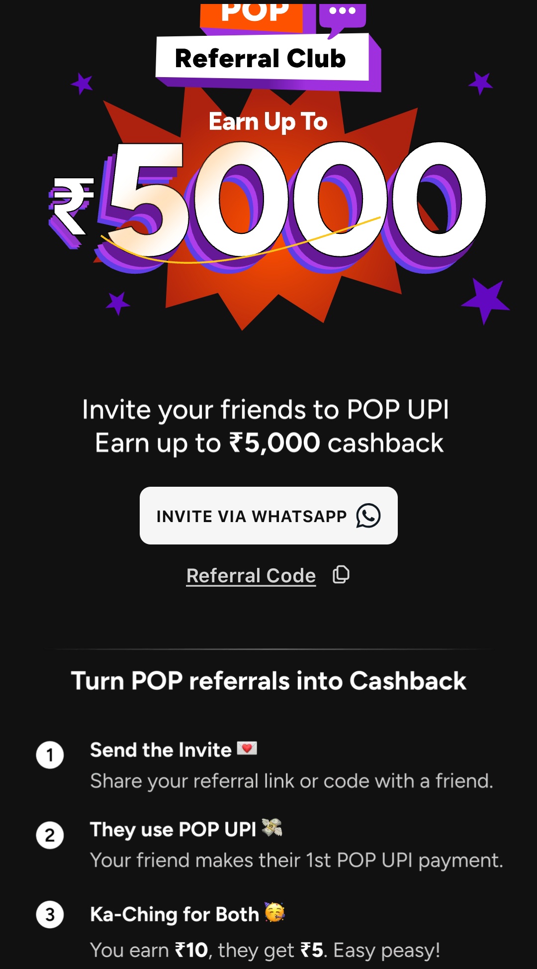 Trick to earn 3000 pop coins daily & refer and earn offer | DesiDime