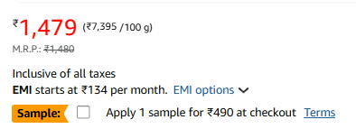 Sample Mania: Newly added Samples at ₹99, ₹199, ₹299, ₹499, ₹999 | DesiDime