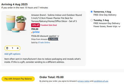 Solimo Indoor and Outdoor Round 5 Inch/12.9cm Flower Planter Pot Best ...