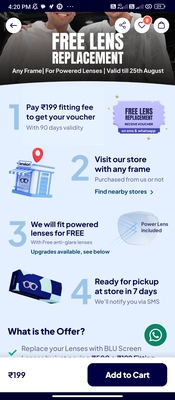lenskart lens replacement offer | Desidime