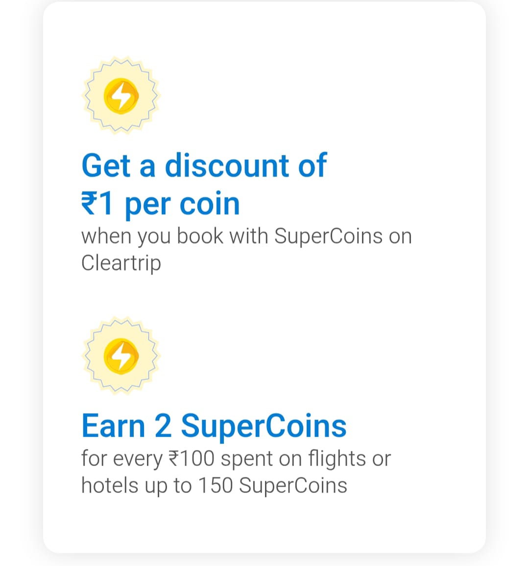Cleartrip × Flipkart Supercoins Offer - 100% discount upto ₹5000 using Flipkart Supercoins on ...