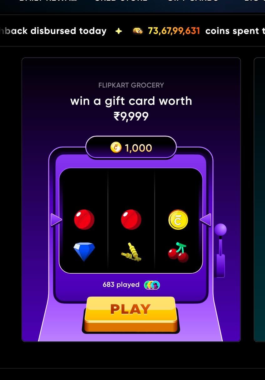 Cred x Flipkart - Get ₹50 off on ₹500 on Groceries Shopping | DesiDime