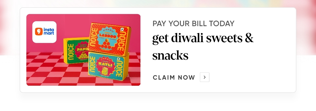 Cred - Pay Credit Card Bill, Get 50% off on Noice from Instamart | Desidime
