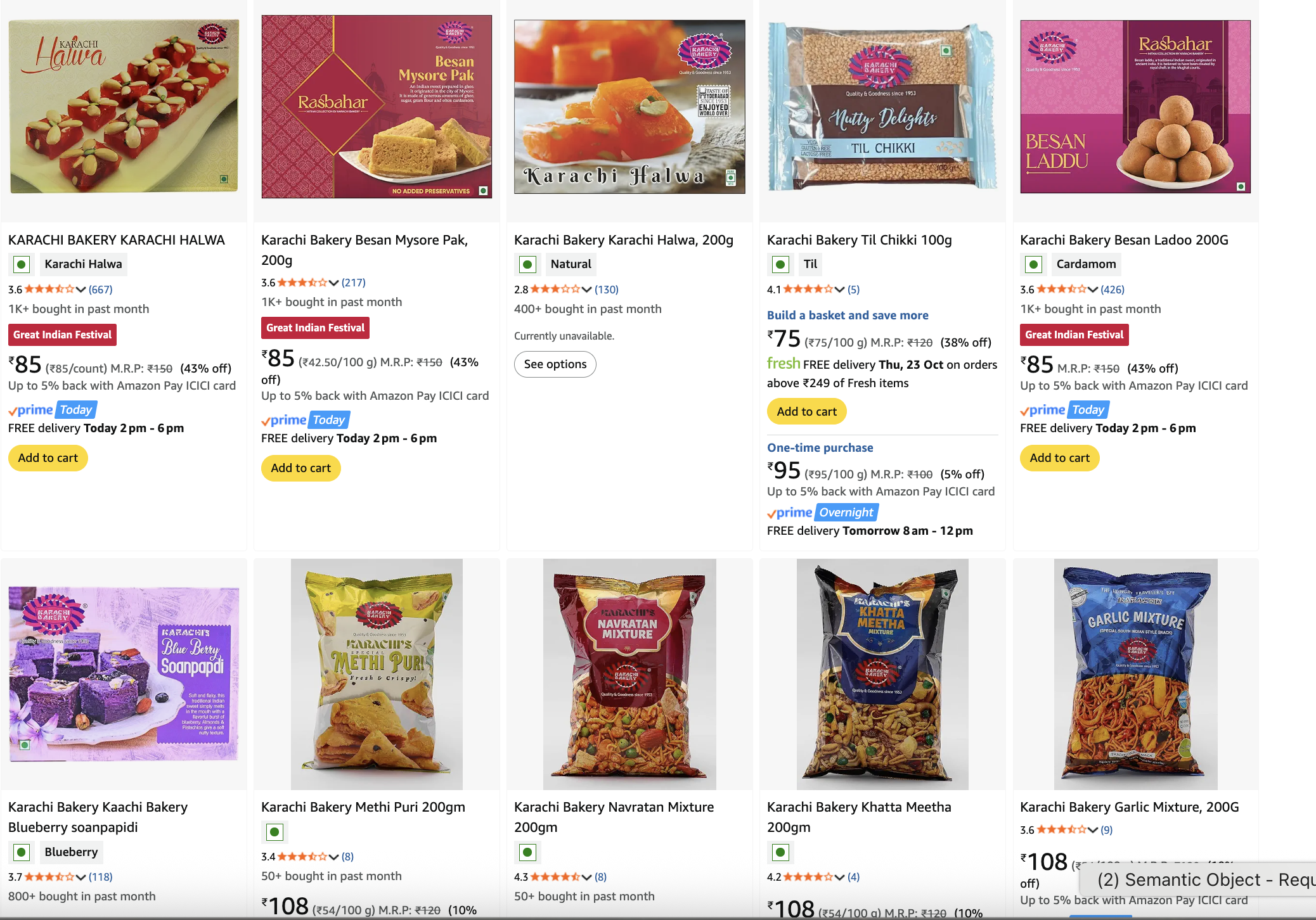 KARACHI BAKERY Sweets & Snacks upto 90% off | DesiDime