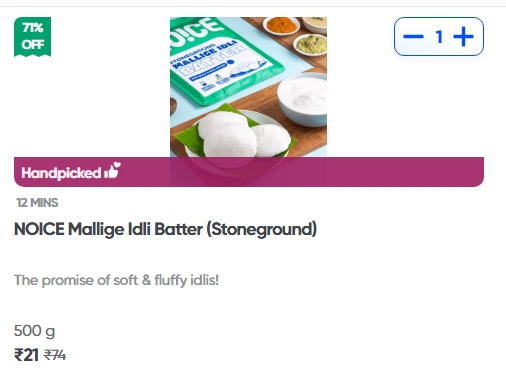 NOICE Mallige Idli Batter (Stoneground) | DesiDime