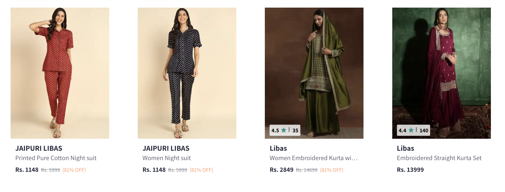 Upto 81% Off On Libas Women Clothing. | DesiDime