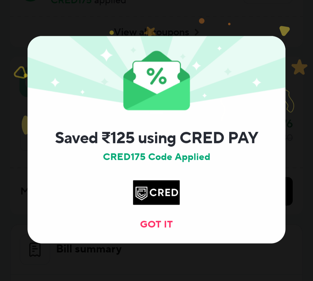 (User Specific) : Flat ₹125 Discount + ₹50 Cashback on Payments with ...