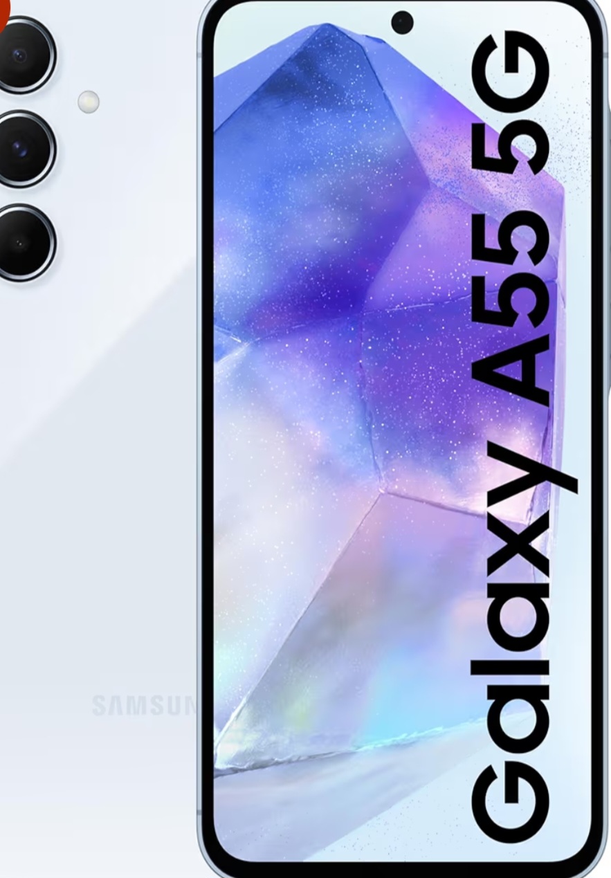 Samsung Galaxy A55 5G (Awesome Iceblue, 8GB RAM, 256GB Storage) | AI ...