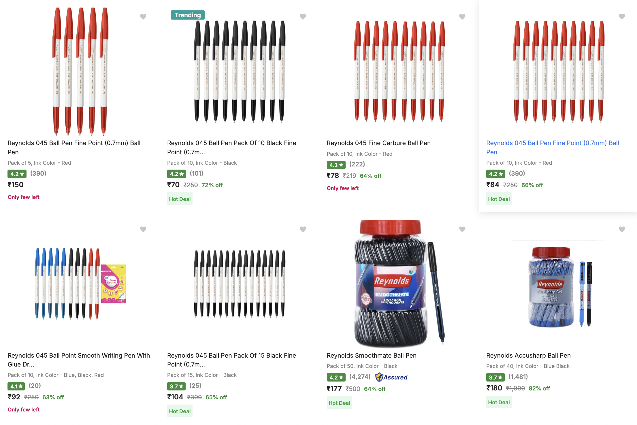 Up to 70% off on Reynolds Ball Pens | DesiDime