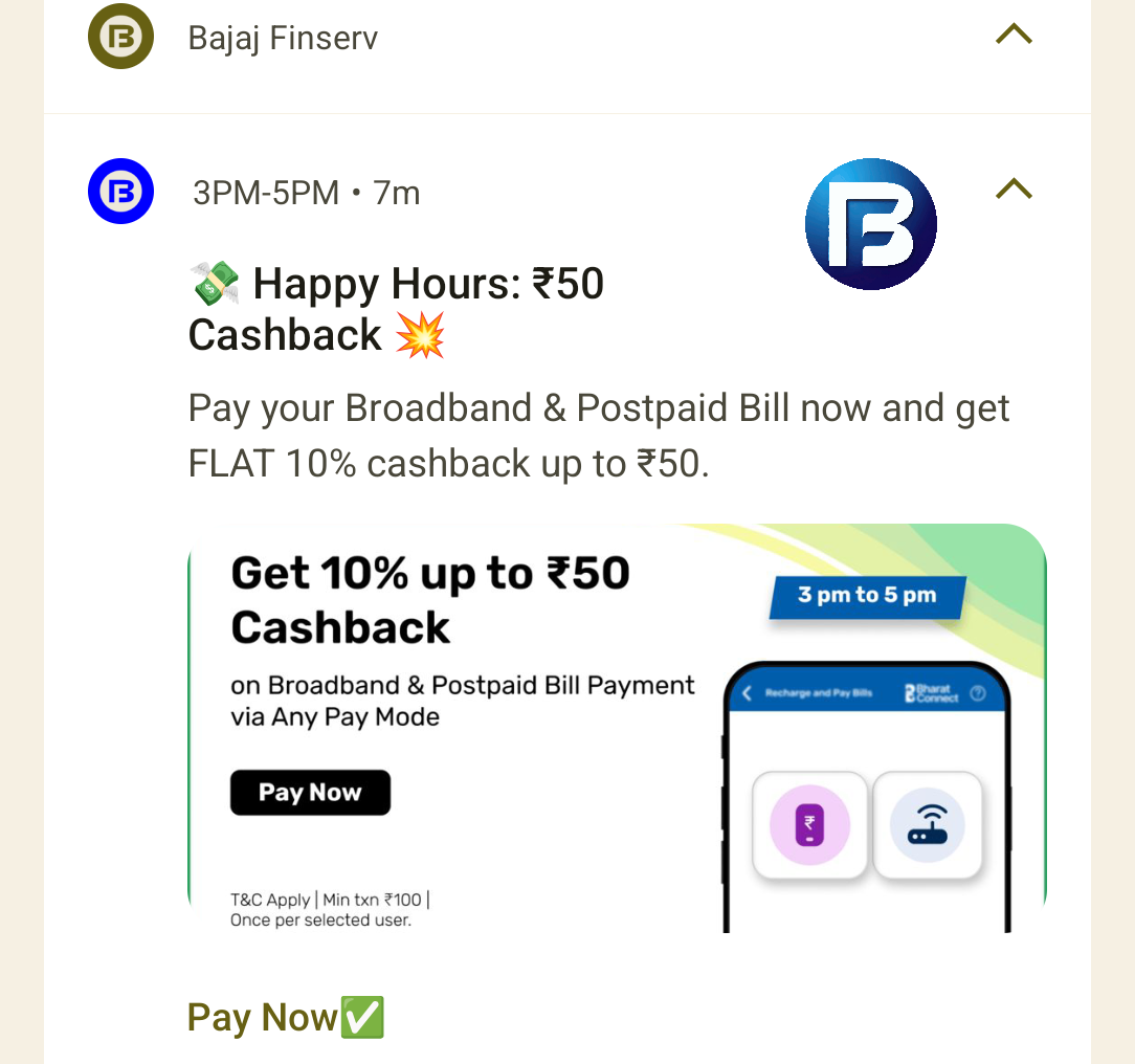 Bajaj Finserv - Get flat 10% upto 50 on Broadband and Postpaid Bill ...