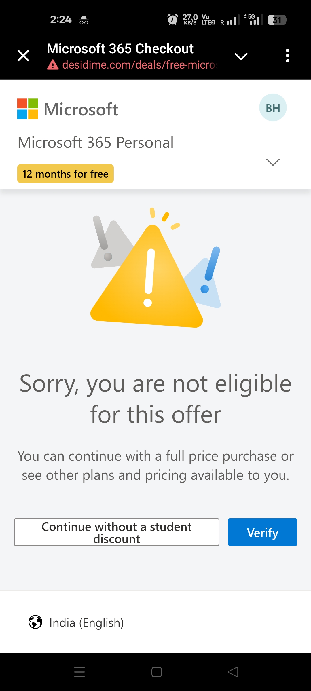 Free Microsoft 365 Personal for 1 Year for Students | DesiDime