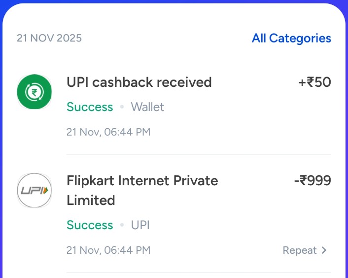 Flipkart X Mobikwik UPI : Pay 999 Credit Card Bill And Get 50 Cashback ...
