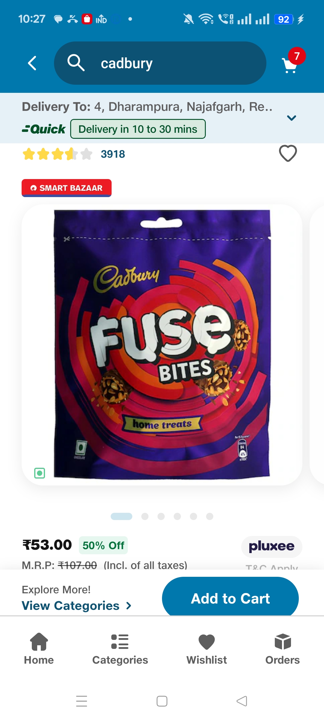 Jiomart- Cadbury Fuse Mini Treats @ 40 | DesiDime