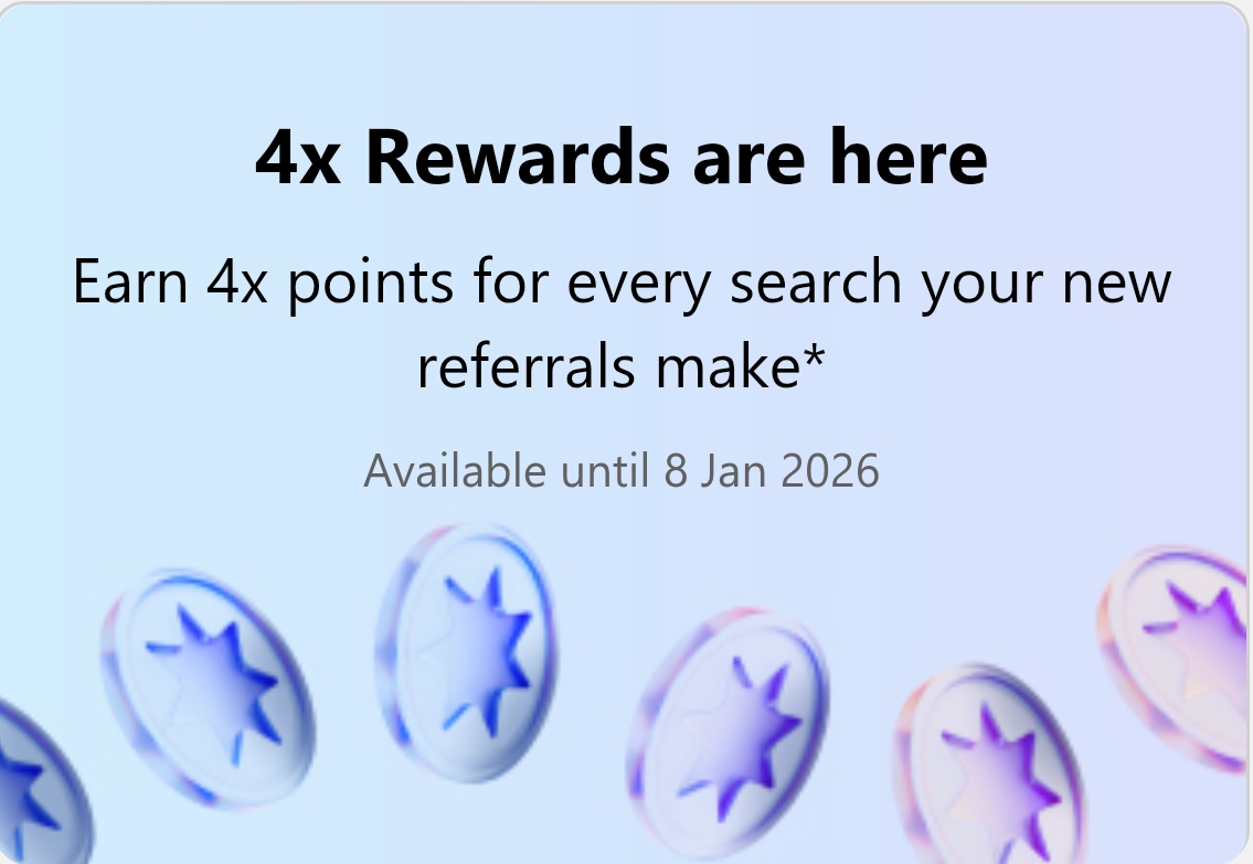 Refer & Earn Microsoft Rewards you earn upto 7500 points per month ...