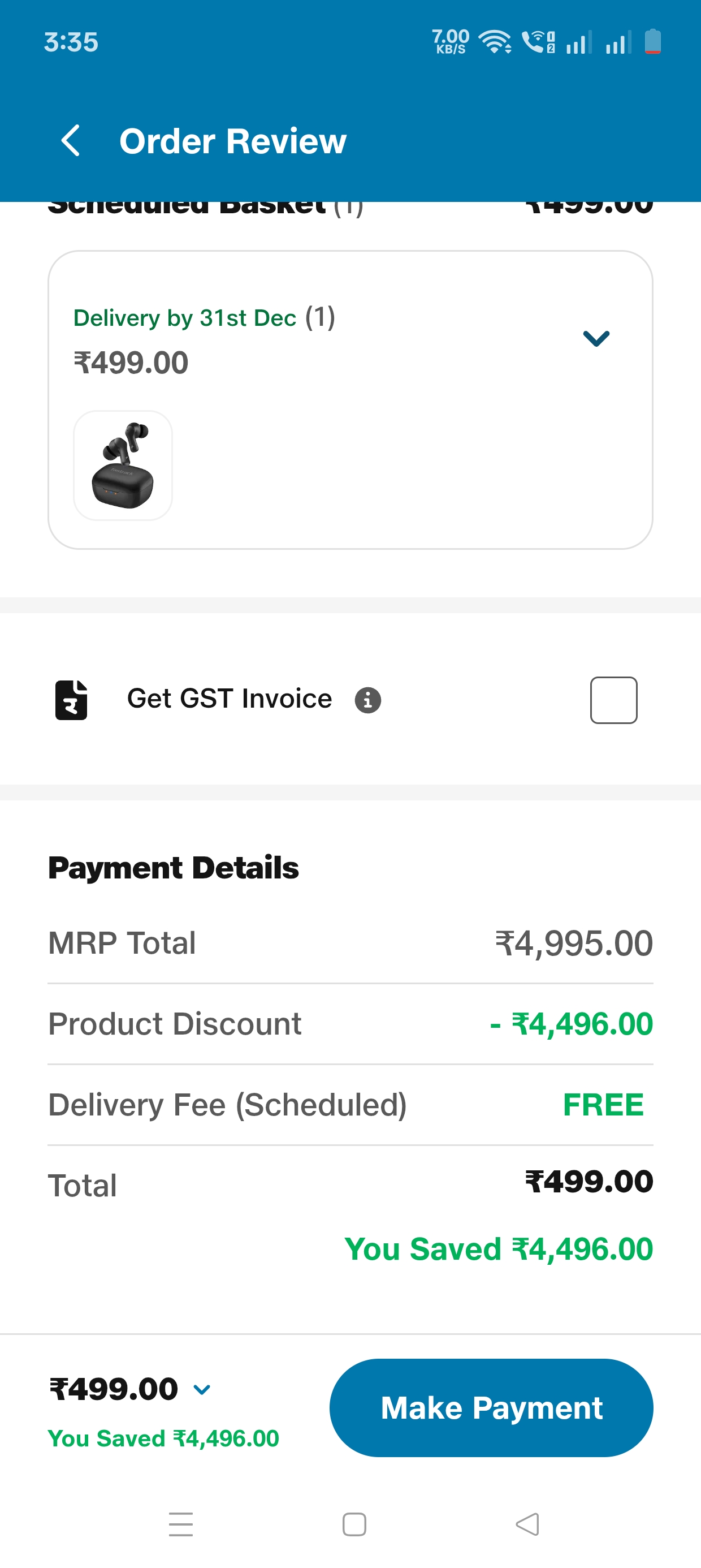 Jiomart--Fastrack Fpods FZ100 BT v5.3 TWS Earbuds, Mega 50 Hrs Playtime ...