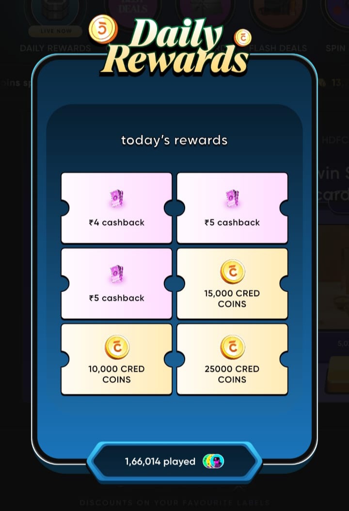 Cred Daily Rewards: Play Daily and Build a Streak to earn only Cred ...