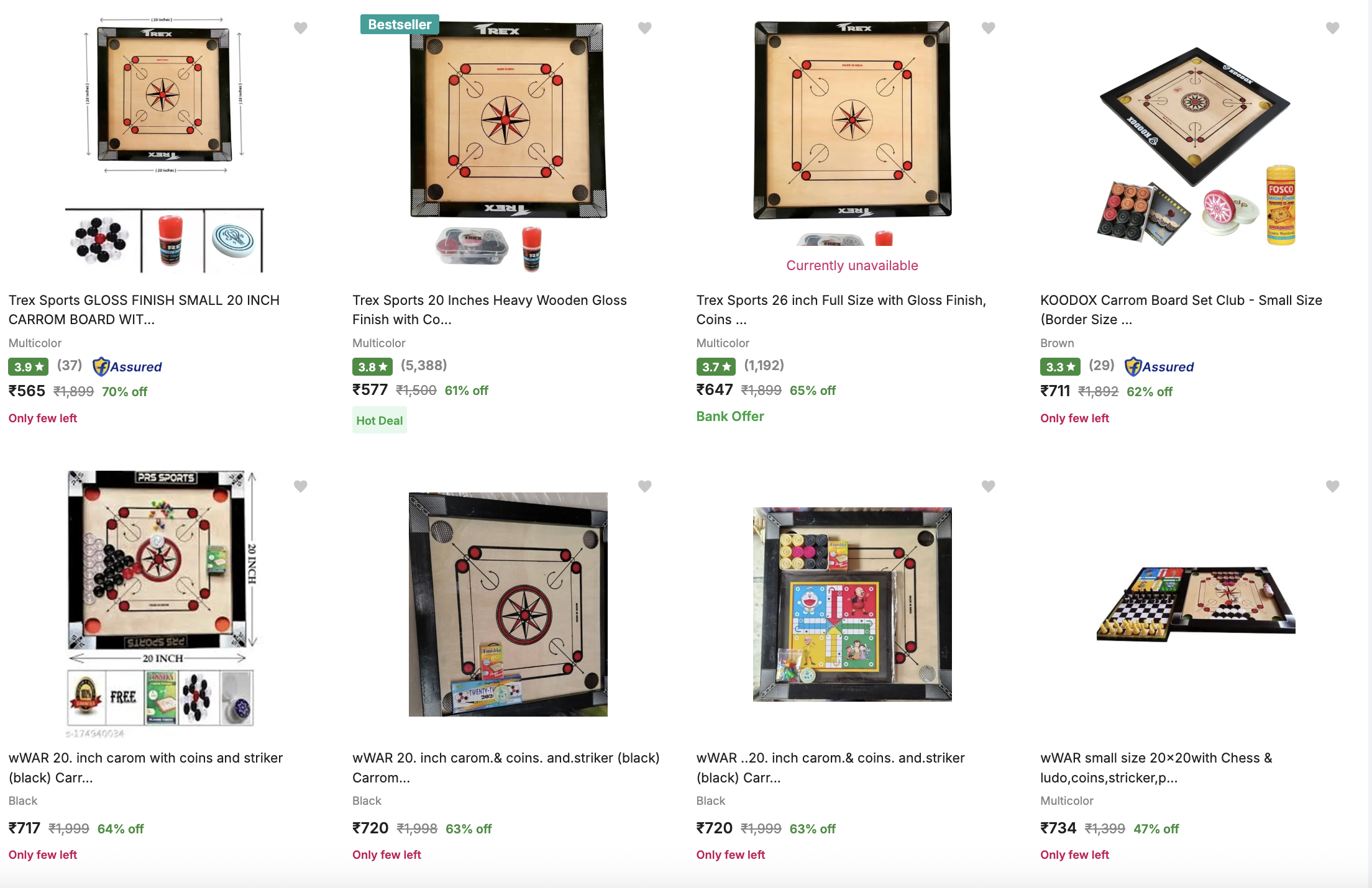 upto 70% off on Carrom Board Starts ₹565 | DesiDime