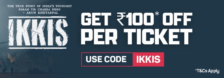 Ikkis Movie Get Rs.100 Off on Per Ticket on BookMyShow | Desidime