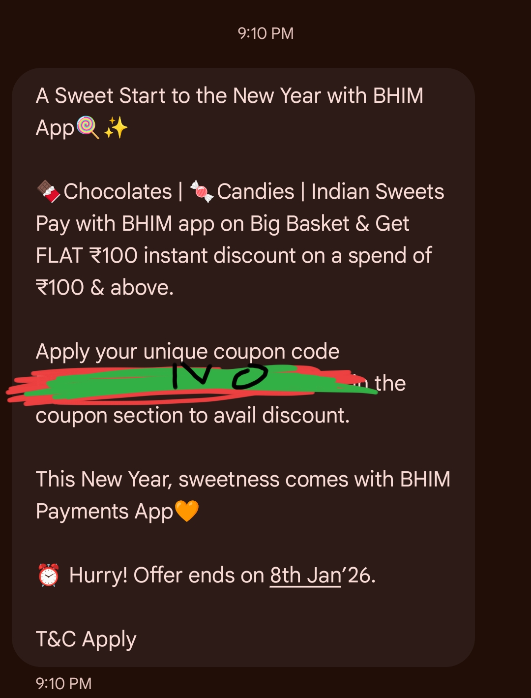BHIM- Flat 100 Discount on Minimum Spend of 100 and Above on BigBasket ...