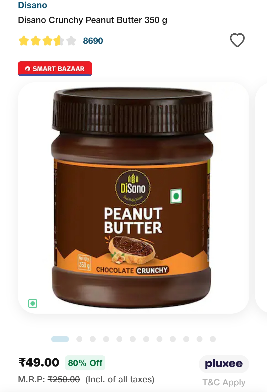 Disano Crunchy Chocolate Peanut Butter 350gm MOV 140 | Desidime