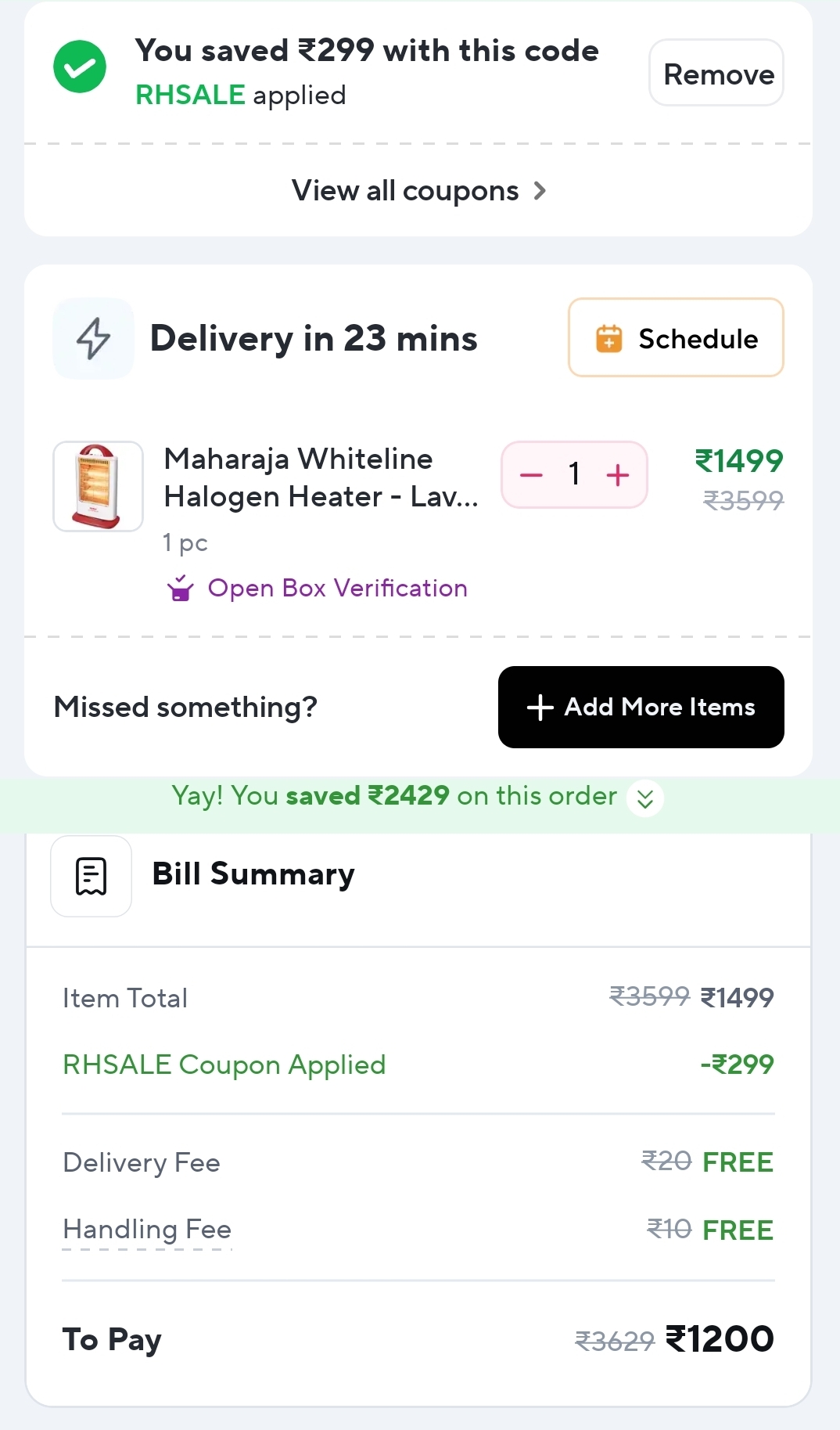 Zepto : Maharaja Whiteline Halogen Heater - Lava Happiness Neo, 3 Rods ...