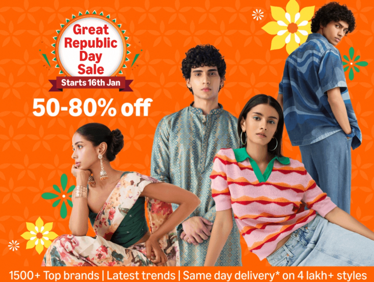 16 jan Amazon great republic day sale + 10% Instant Discount with SBI ...