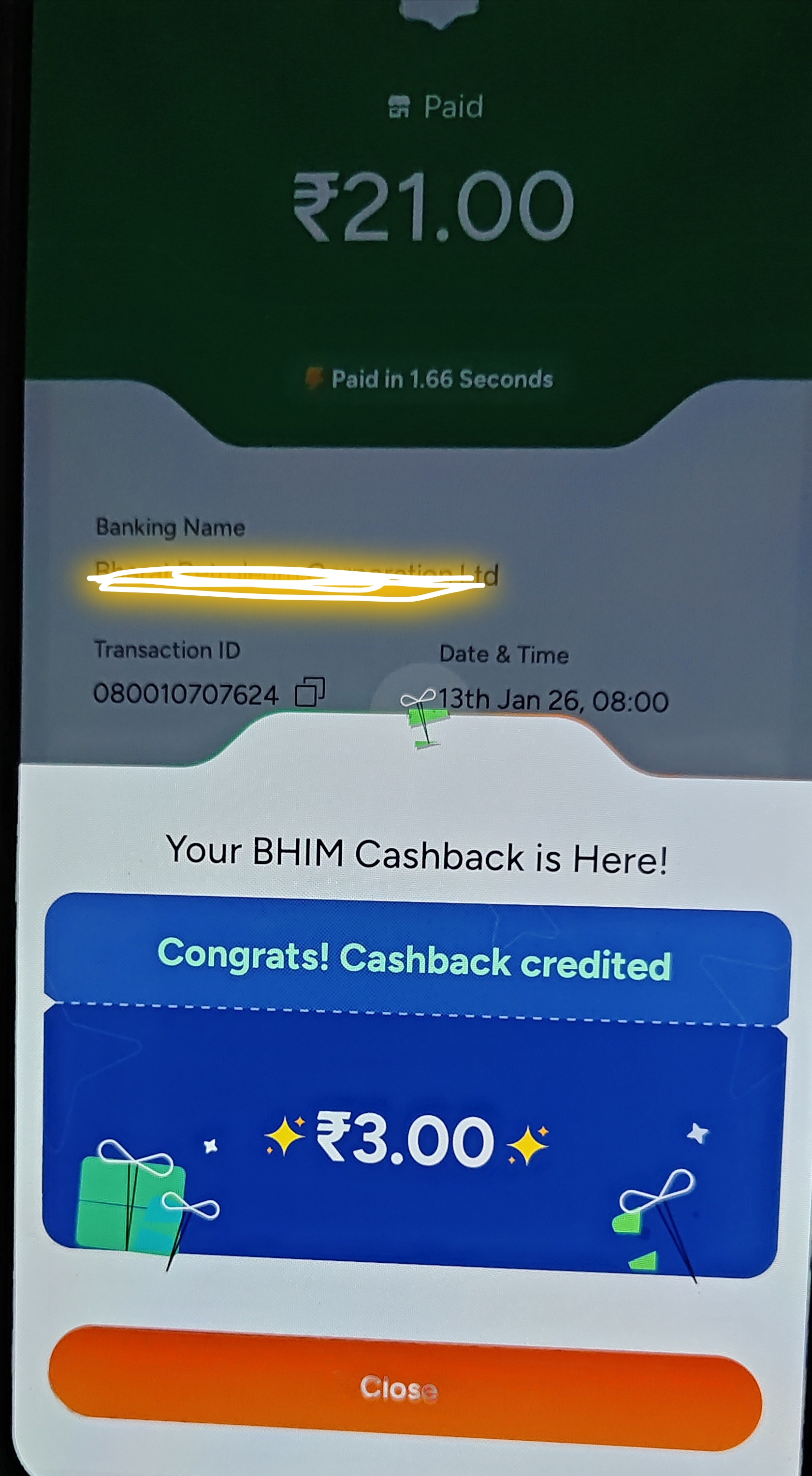 BHIM - Scan & pay anything above ₹20 to get upto ₹20 cashback (P2M ...