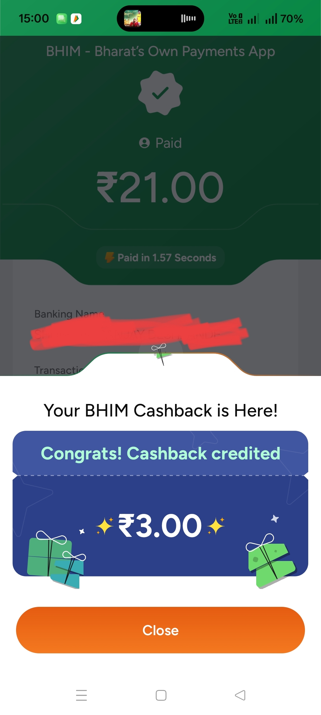 Bhim Upi offer - Get Upto Rs 20 on sending Rs 20+ using upi (3pm - 5pm ...