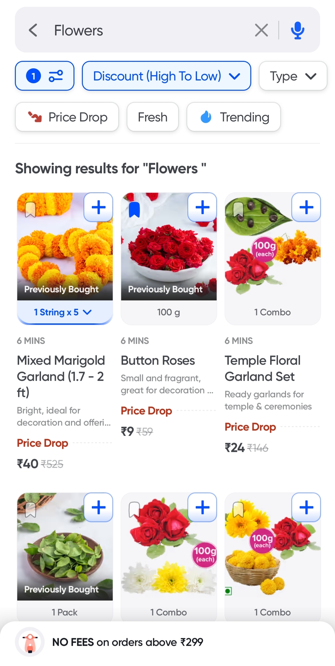 Swiggy Instamart pooja and festive items including flowers starting @ 9 ...