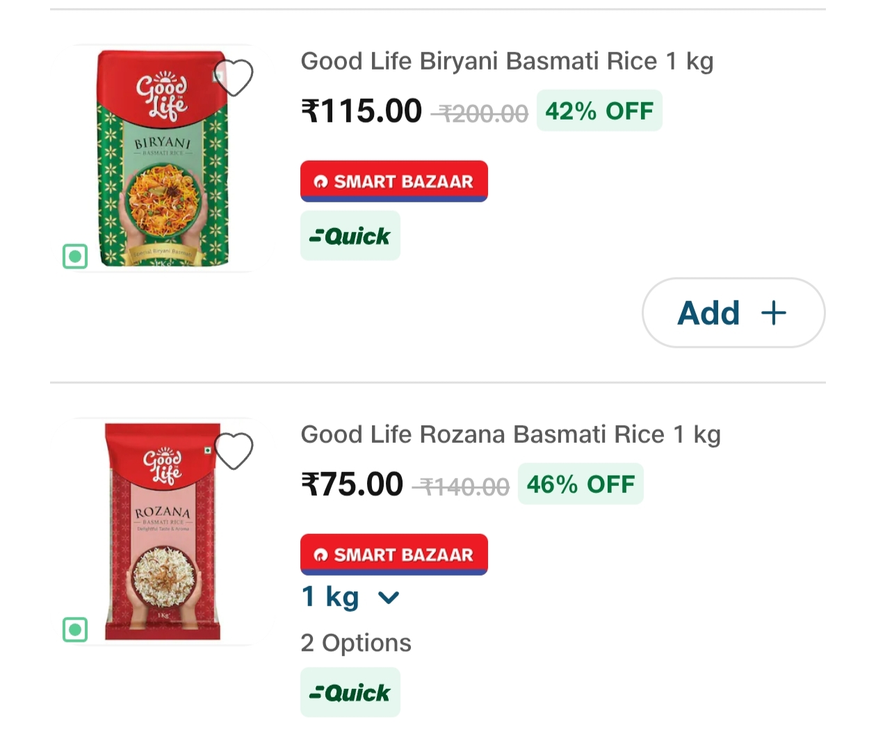 Jiomart - Good Life Basmati Rice and India Gate Biryani Masala at Above ...