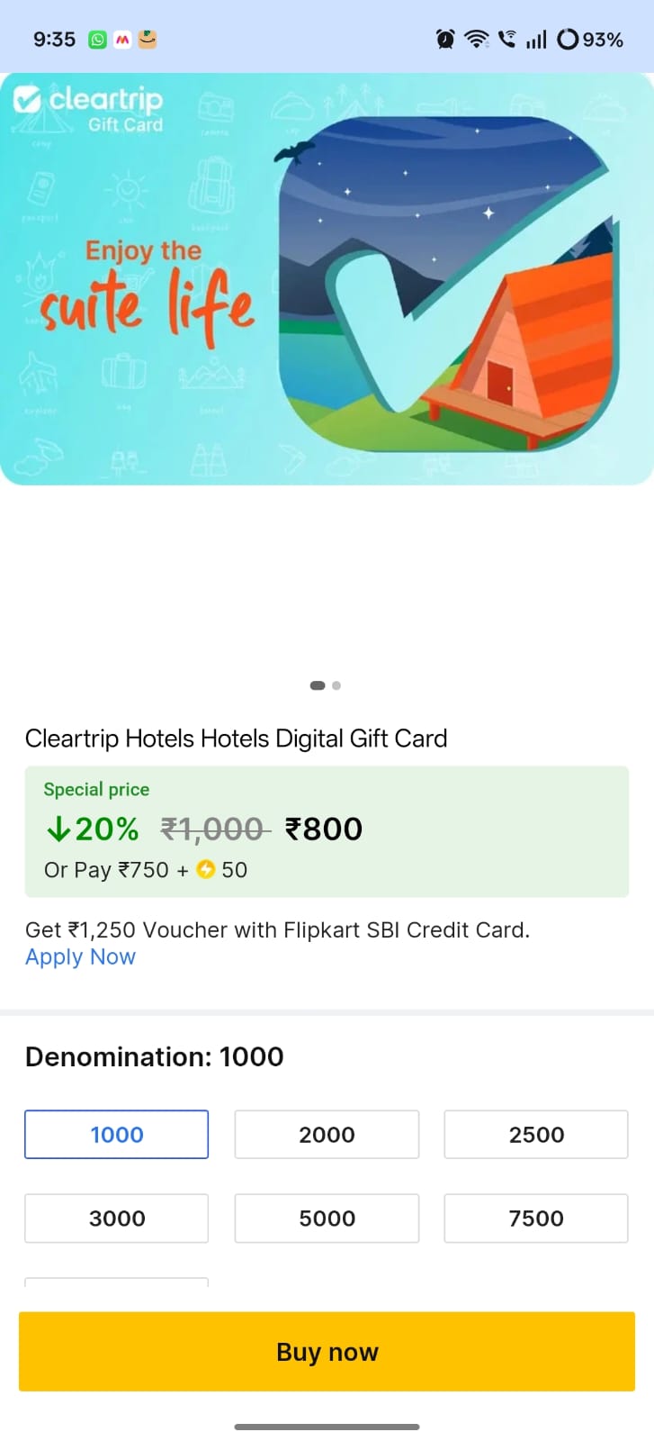 Cleartrip Hotels Digital Gift Card at 30% Discount | DesiDime