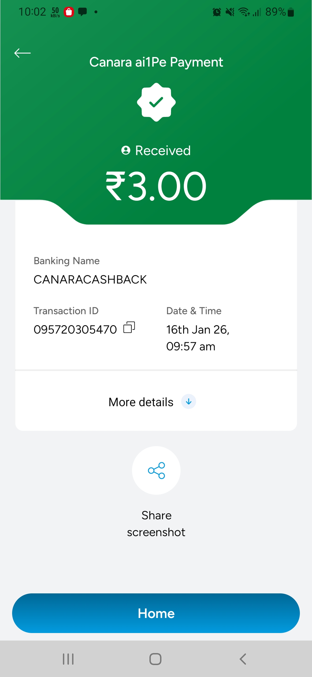 Canara AiPe_BHIM - Scan and pay anything above ₹20 to get upto ₹20 (P2M ...