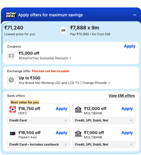 TCL 75Q6CS 189 cm (75 inch) Ultra HD (4K) Mini LED Smart Google TV 2025 ...