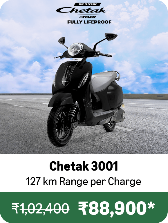 Chetak 3001 by Bajaj Auto High Speed Electric Scooter with charger ...