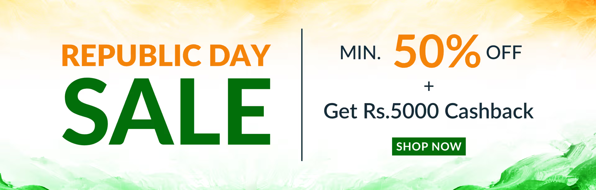 Republic Day Sale is Live - Min. 50% OFF On Trending Styles + ₹5000 ...
