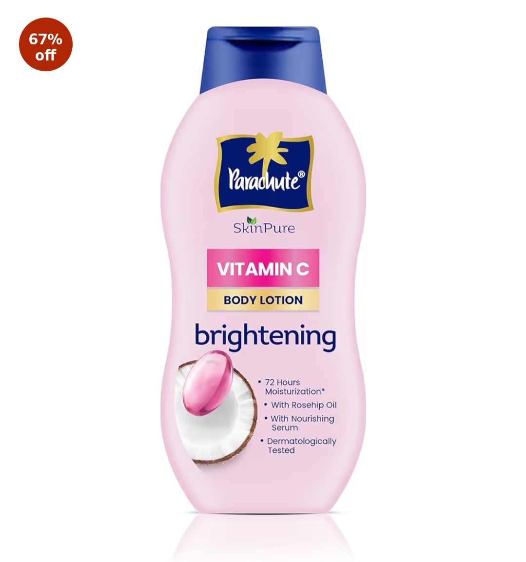 Parachute SkinPure Body Lotion with Vitamin C & Virgin Coconut Oil ...