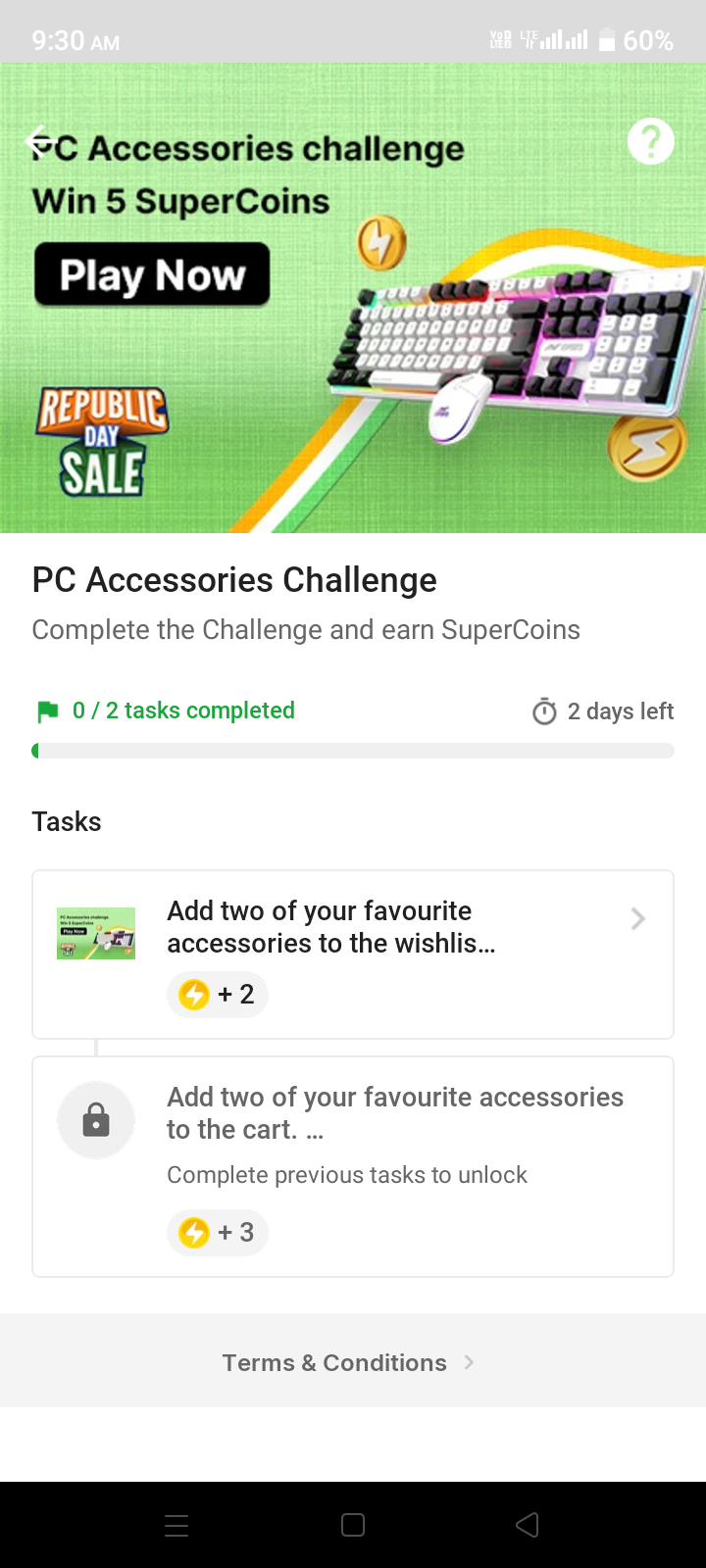Anybody got Supercoins for Flipkart PC accessories challenge | DesiDime