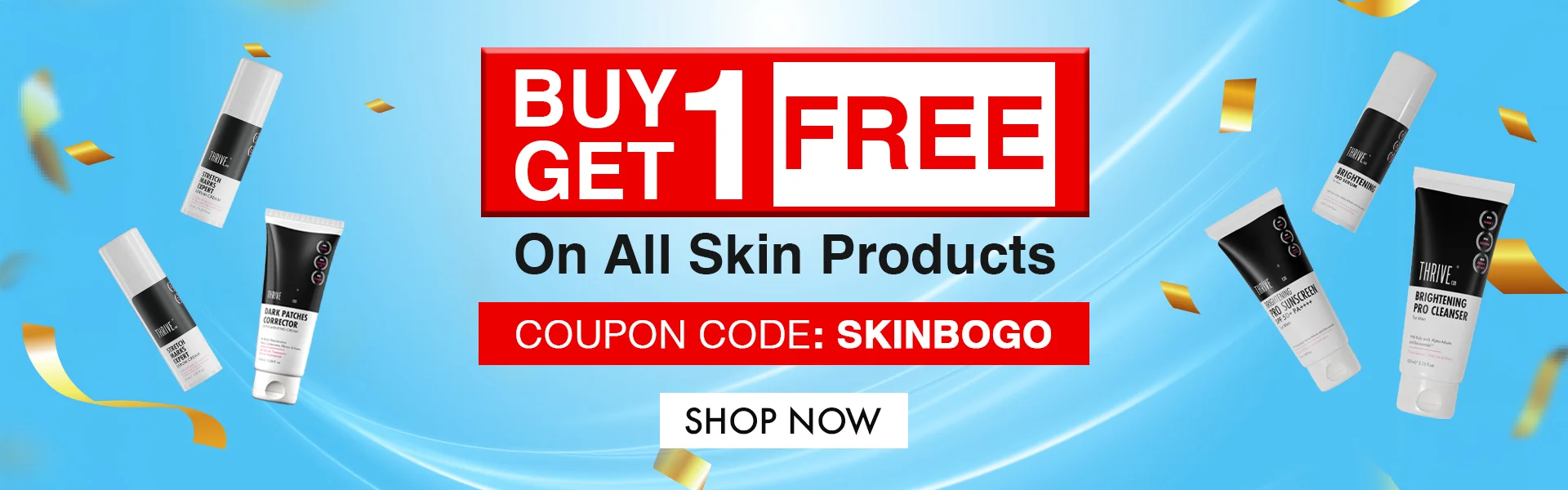 Buy 1 Get 1 Free On All Skincare | Code: SKINBOGO | DesiDime