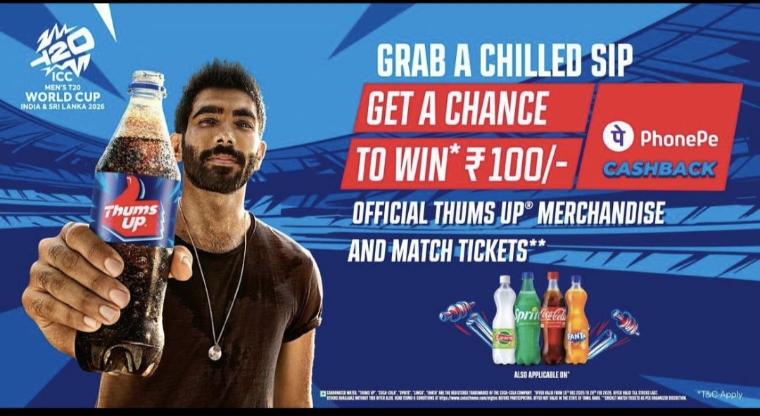 Thums Up get upto Rs 100 PhonePe voucher + Match Tickets | Desidime