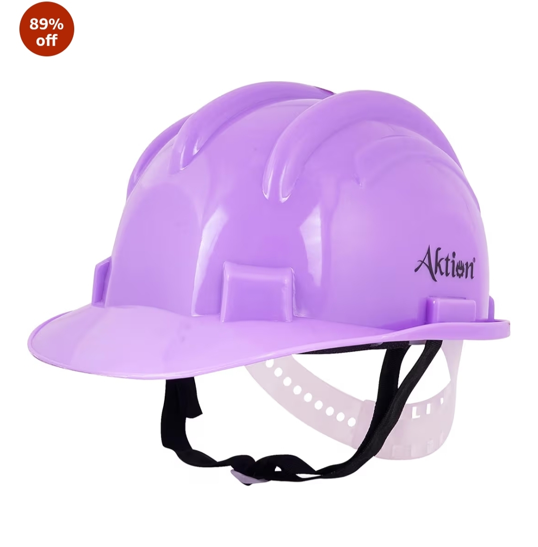 Aktion AK H11_VKT Safety Helmets Rachet Type, Color: violet, Pack of 10 ...