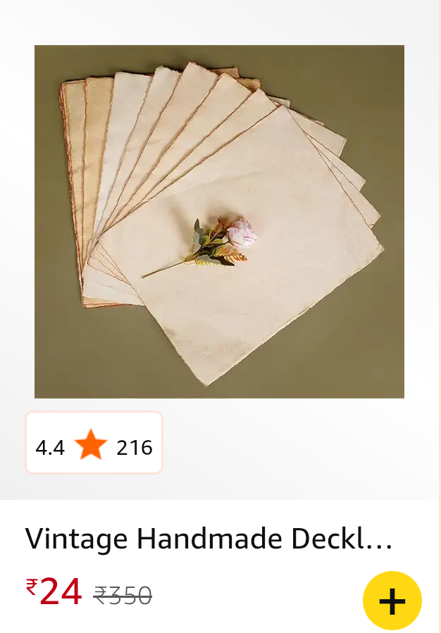 Bazaar : Vintage Handmade Deckle Edge Paper | DesiDime