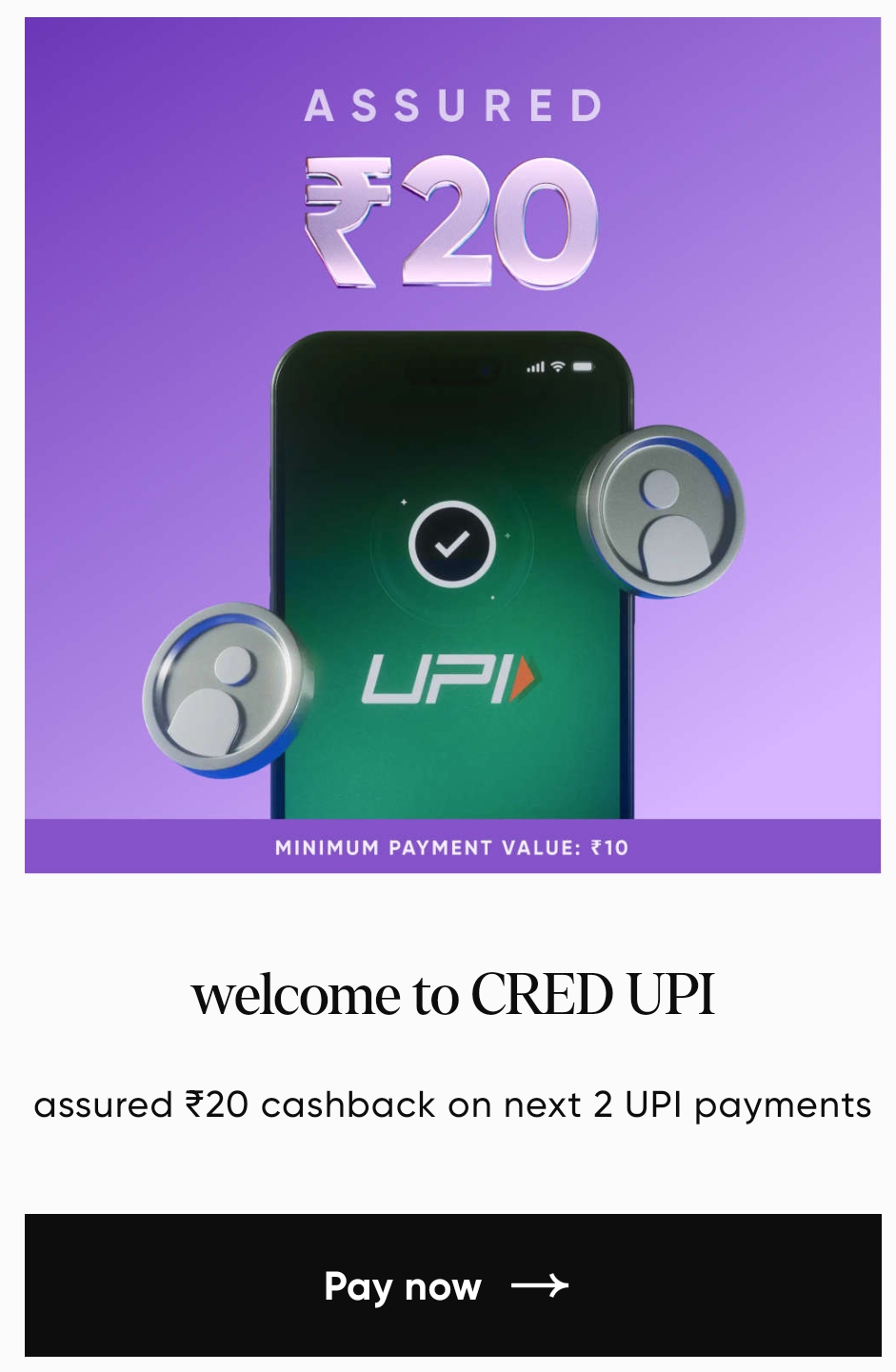 CRED: UPI scan & pay merchant/ nor contact/ credit card bill payment QR ...